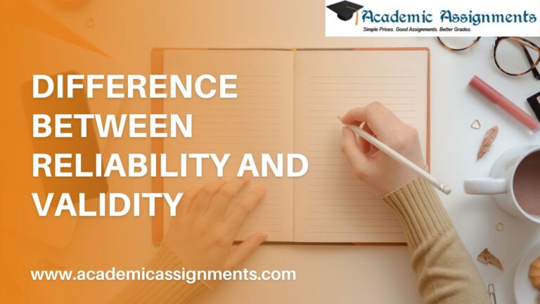 DIFFERENCE BETWEEN RELIABILITY AND VALIDITY