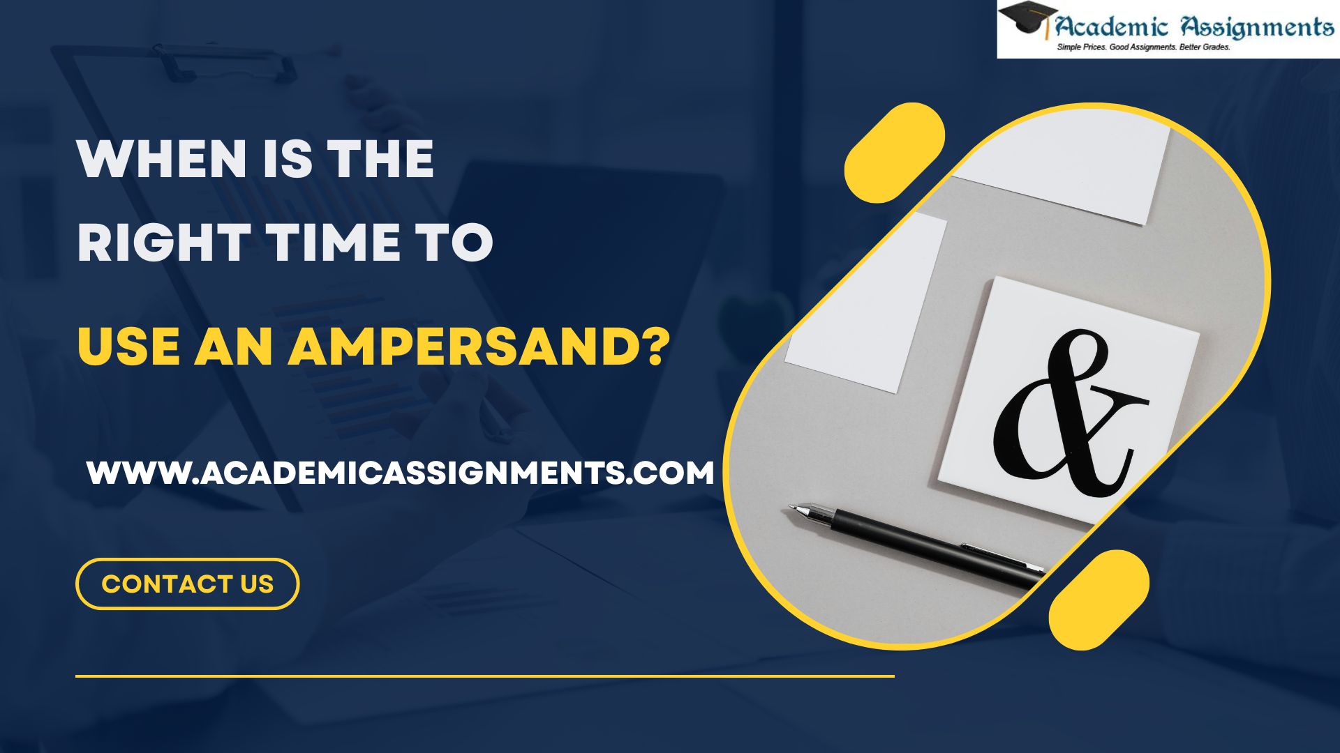 When Is the Right Time to Use an Ampersand?